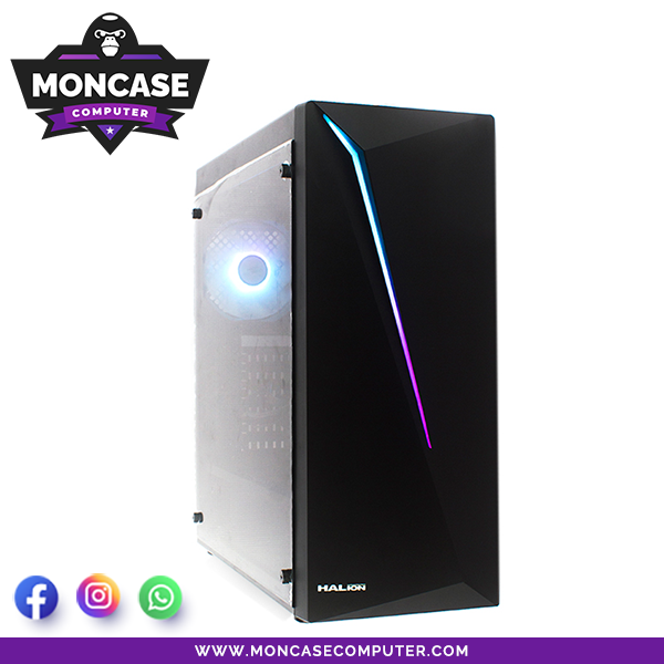 CASE HALION GAMING FLASH-CF 500W REAL - Moncase Computer